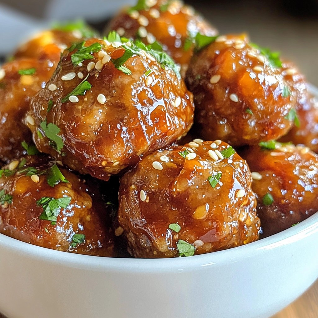 Honey Garlic Glazed Meatballs Easy and Tasty Recipe - Recipe Website
